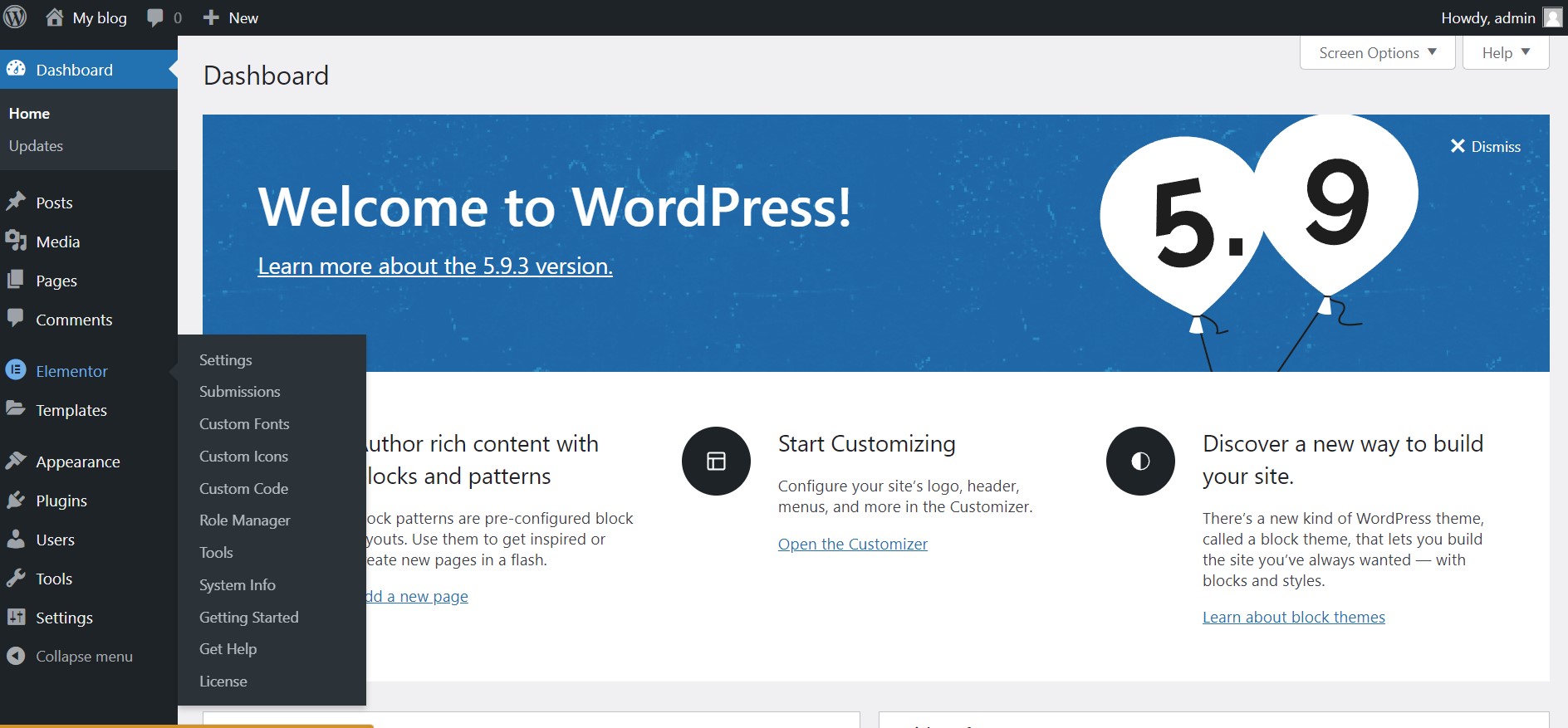 วิธีติดตั้ง Elementor - HOSTNEVERDIE